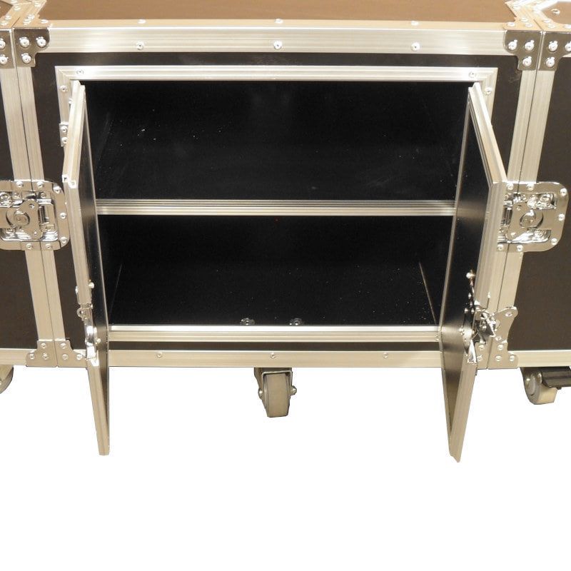 Multi-Media Case Black | FlightCase TV-Lowboard FabrikSchick