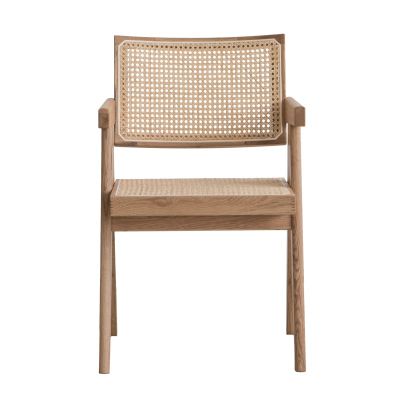 Stuhl Mid-Century Common Schwarz Rattan | Jeanneret Chair